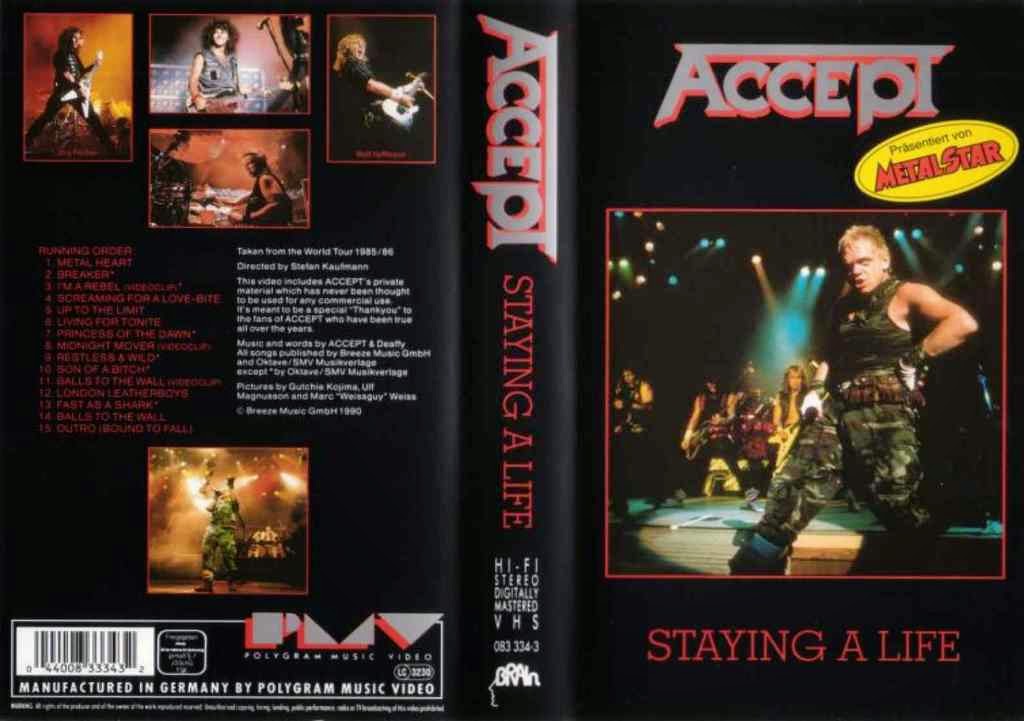 BANCA DO ROCK Rock Concert DVD: 3281 - DVD - ACCEPT 1985 - BOOTLEG
