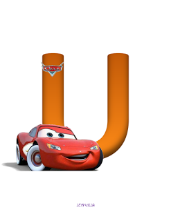 Alfabeto de Cars con Minúsculas y Números. - Oh my Alfabetos!