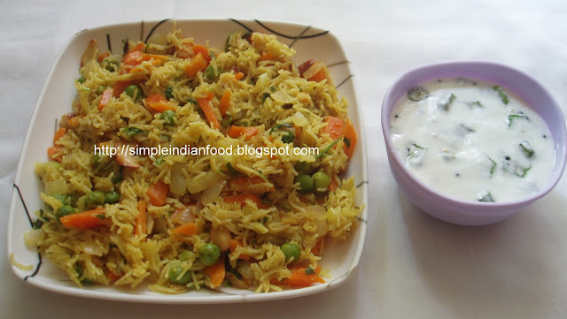 Simple Indian Food- An Easy Cooking Blog: Semiya / Vermicelli pulav