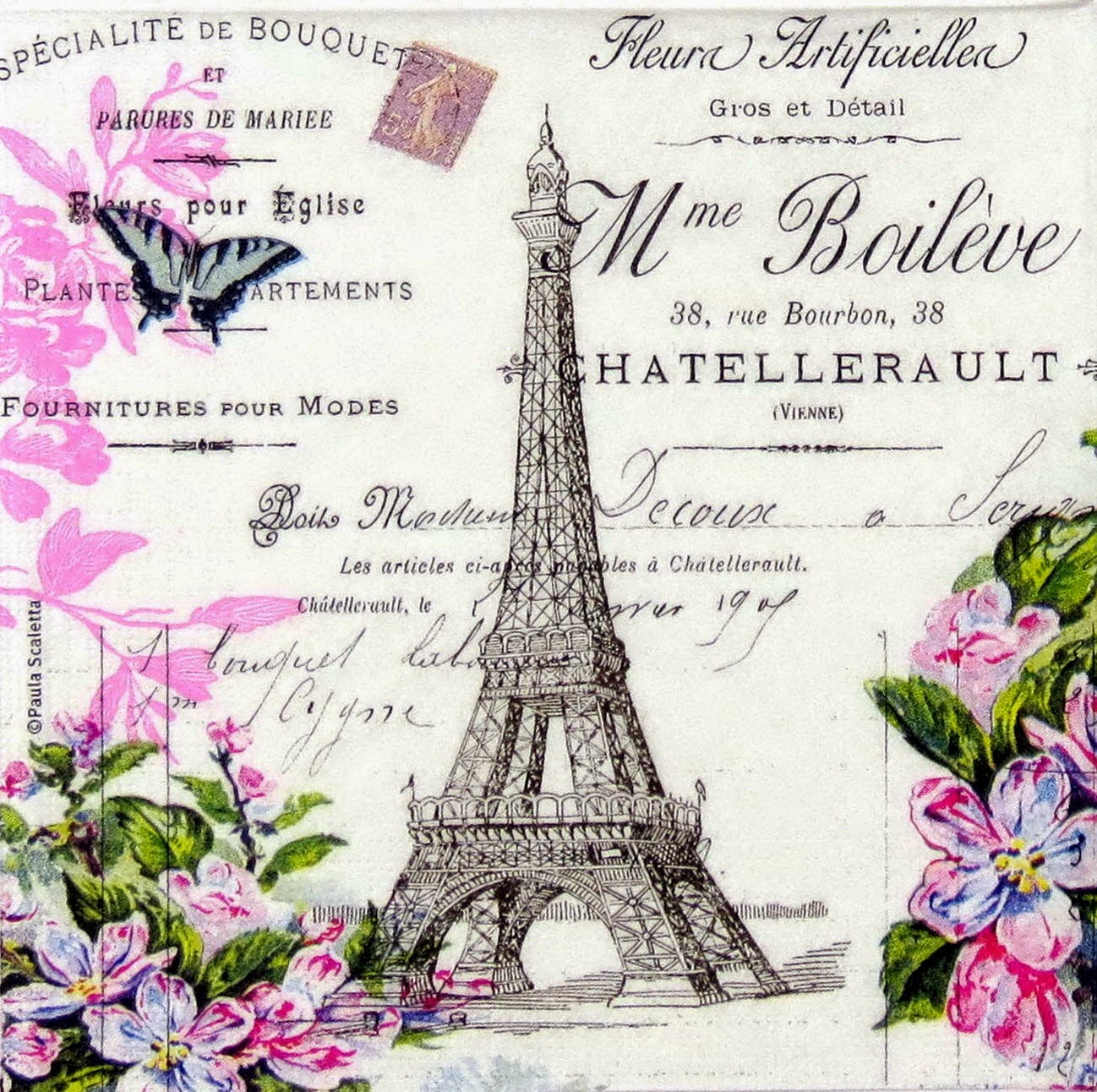 Imprimolandia: Decoupage paper Paris