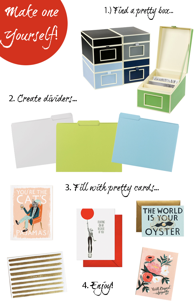 The Peak of Très Chic: Pretty Organization: Greeting Cards