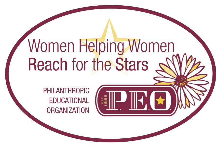 P.E.O. Chapter AK, Ohio: Full Color P.E.O. Euro Oval Car Magnets