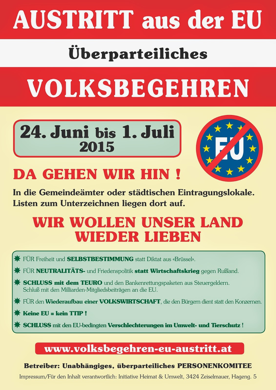 EU-Austritts-Volksbegehren erfolgreich! : Überparteiliches ...