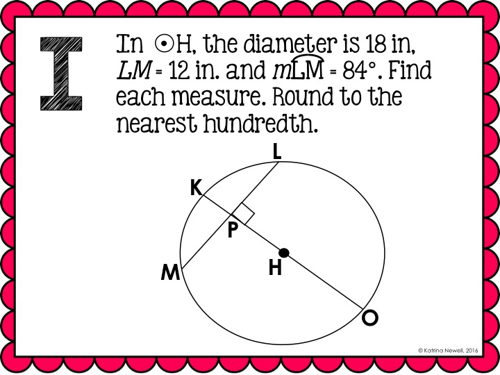 Circles (Part 2) Stations Review | Mrs. Newell's Math