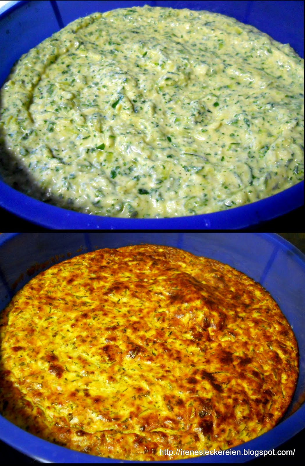 Irène`s Leckereien♥: Zucchini-Kuchen / Torta di zucchine
