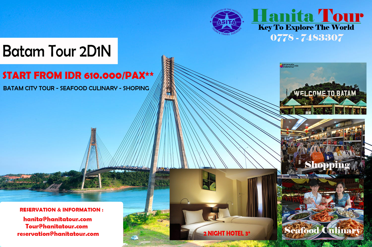 BATAM TOUR PACKAGE 2D1N | Hanita Tour & Travel Batam
