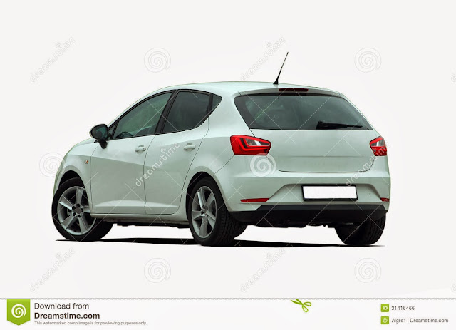 New Cars World: Car Back White Background