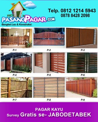 Spesialis Pagar Kayu: Pagar Kayu : dengan kayu berkwalitas dan design ...