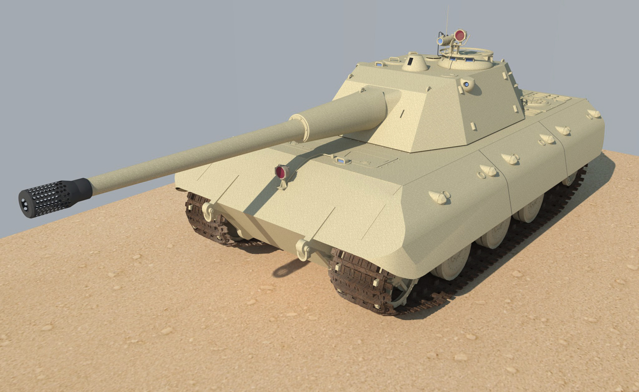 SketchUP Power 草圖力量: Panzerkampfwagen E90 (E-90 計劃戰車)