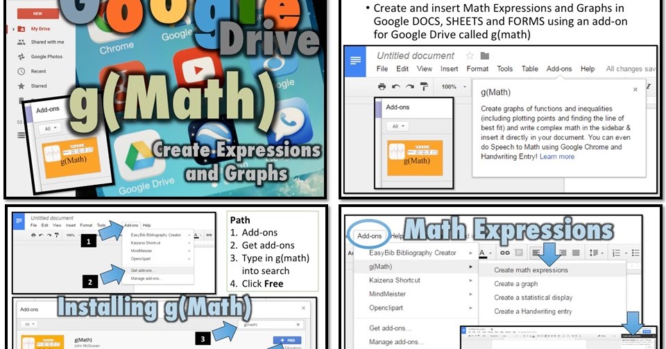 Classroom Freebies Too: Google Math g(Math) Add-on for Google Drive