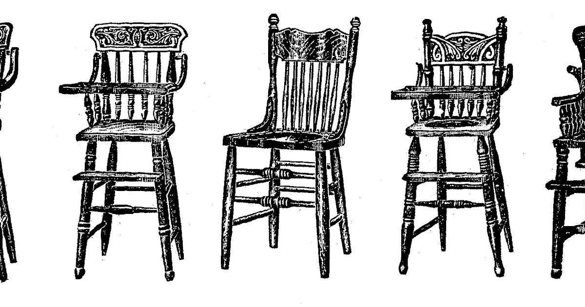 Digital Stamp Design: Free Vintage Chair Furniture Images Highchairs ...
