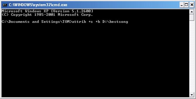 Securely Hide File Or Folder Using Command Prompt Tricks 4u