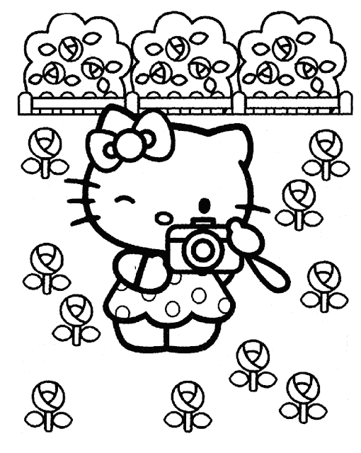 Aneka Mewarnai Gambar Hello Kitty - Yuk Warnai