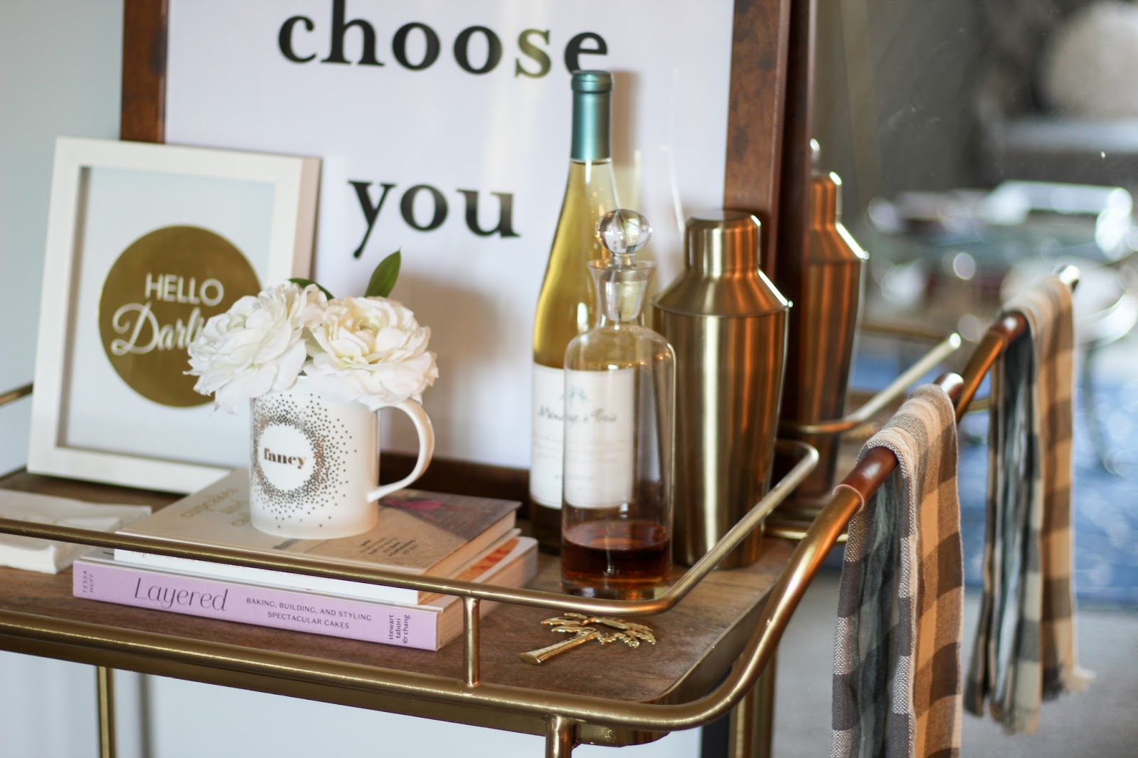 PREPPY FARMHOUSE BAR CART | A Classy Fashionista