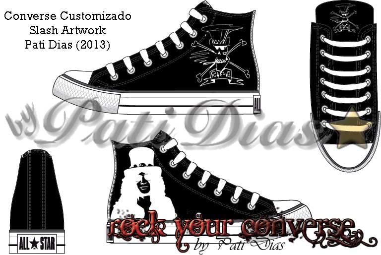 Converse All Star Customizado - Rock Your Converse!: Slash