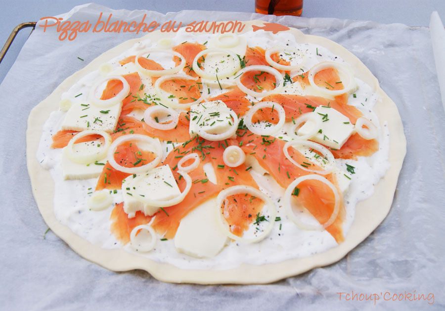 Tchoup' Cooking: Pizza blanche au saumon...hummm