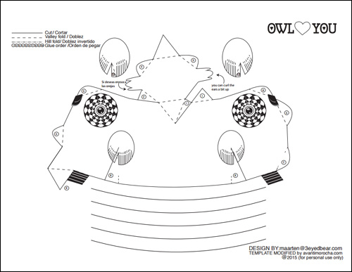My Owl Barn: Adorable Paper Owls With Template