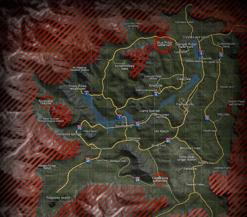 Infestation Station | INFESTATION "Survivor Stories": Mapa e lista de ...