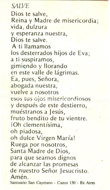 Oración: Salve | Directorio de la Iglesia Católica