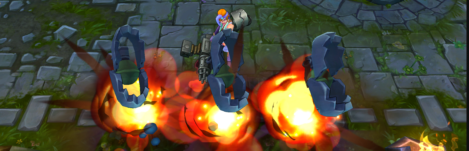 Surrender at 20: 9/27 PBE Update: Jinx's Flame Chompers particles added