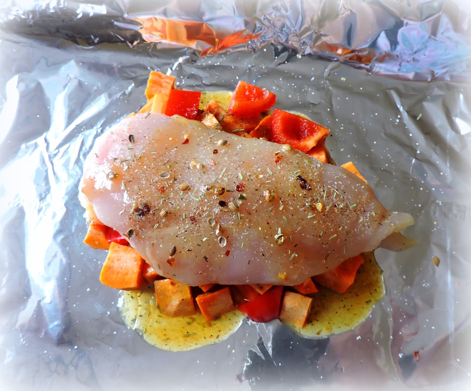 Grilled Chicken Foil Packs | The English Kitchen