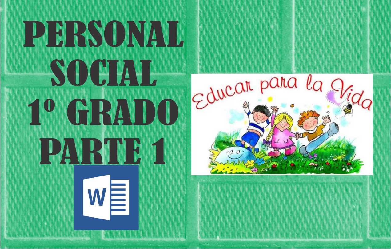 FICHA DE TRABAJO DE PERSONAL SOCIAL - PRIMER GRADO PARTE 1 ~ MATERIALES ... FICHA DE TRABAJO DE PERSONAL SOCIAL - PRIMER GRADO PARTE 1 ~ MATERIALES ...