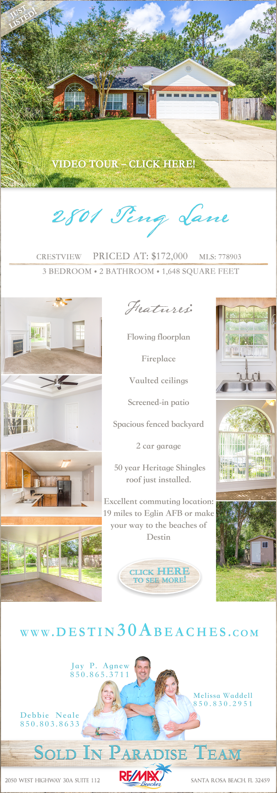 RE/MAX Beaches Blog: Just Sold | 2801 Ping Lane | Crestview, FL