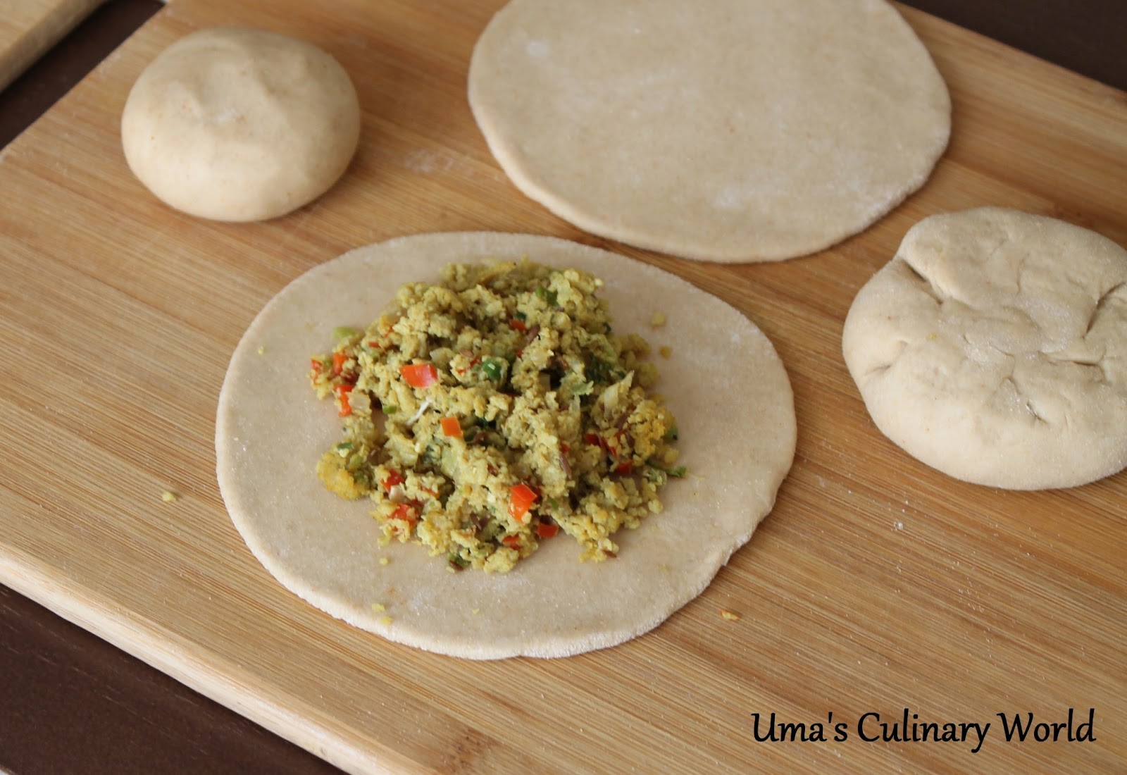 Egg Bhurji (Scrambled Eggs) Paratha