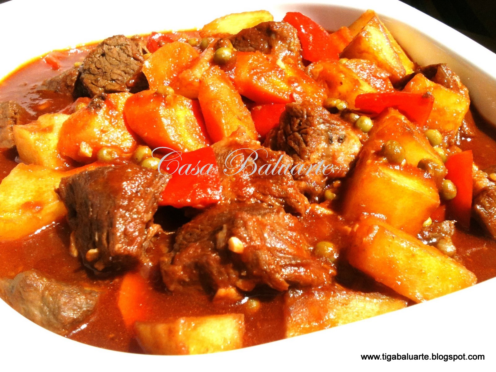 Casa Baluarte Filipino Recipes: Beef Kaldereta