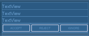Code Samples: Android How to create Buttons of equal width in a row on ...