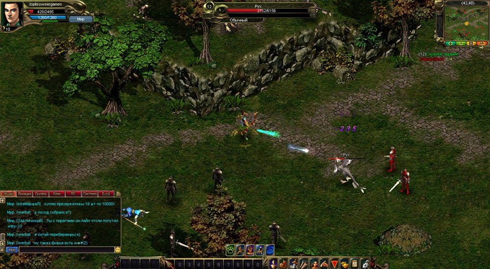 Allure Online Обзор Браузерной 2-D MMORPG онлайн игры