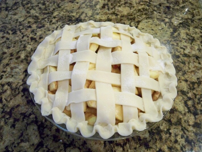 Easy Lattice Top Apple Pie Tutorial - A Stroll Thru Life