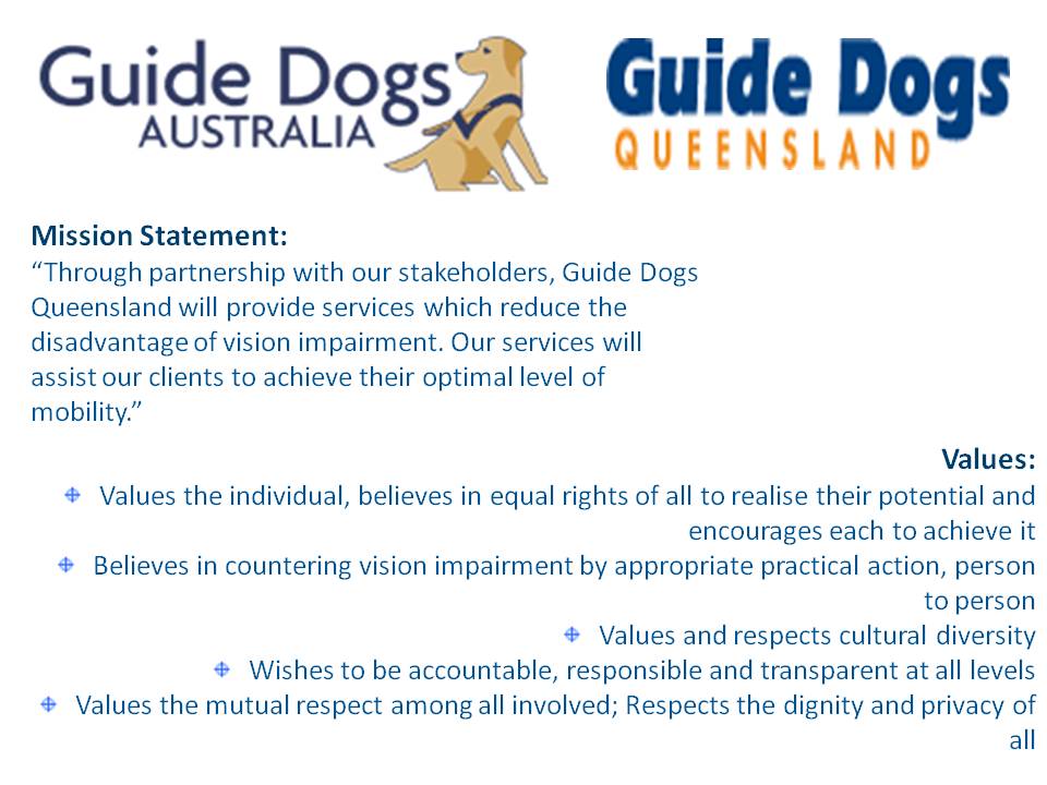 Caroline's Journalism Blog: Guide Dogs Australia