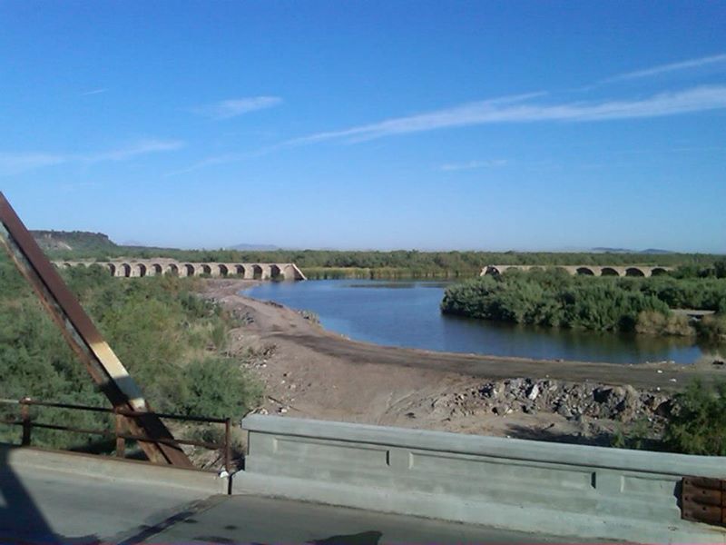 Bridge Monday; Old US 80 on the Gillespie Dam Bridge