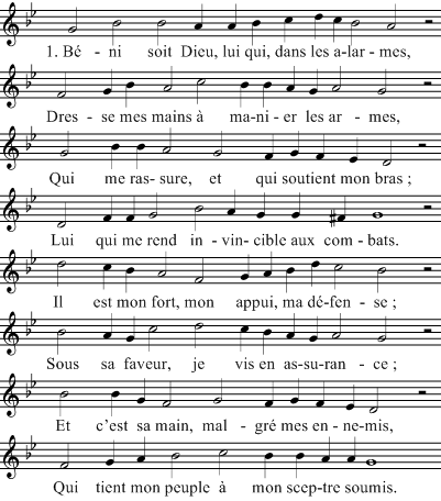 Psautier de Genève: PSAUME 144 : Béni soit Dieu, lui qui, dans les ...