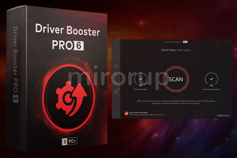 Iobit Driver Booster Pro v6.6.0.489 + Portable Full Crack - Mirorup