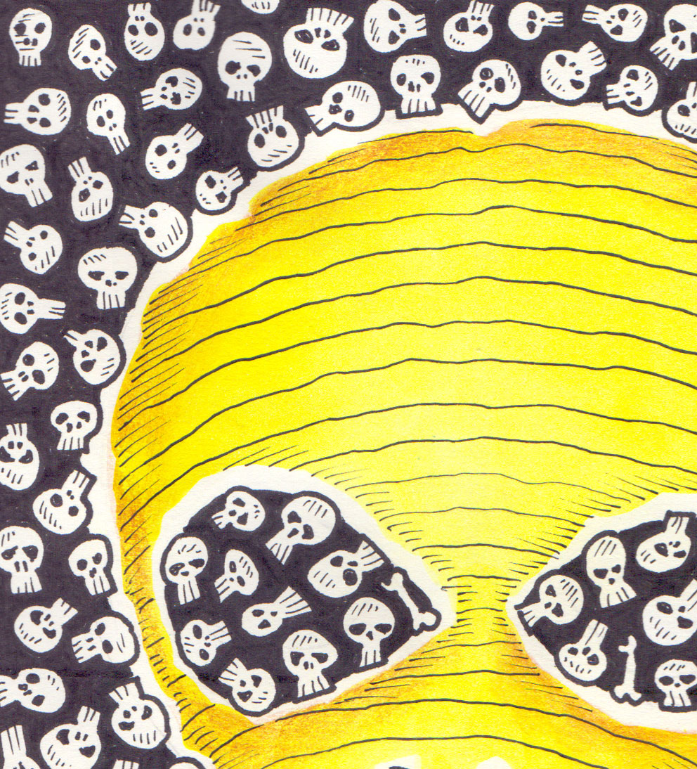 Ilustrador Alexiev Gandman: Una calabera en mi libreta