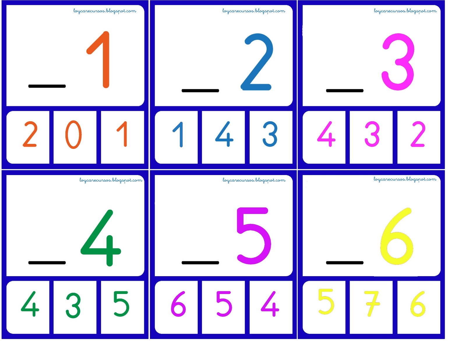 RECURSOS DE EDUCACIÓN INFANTIL: ¿QUÉ NÚMERO VA ANTES Y DESPUÉS?