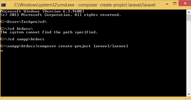 Articles On Web Development Technologies Laravel 50 Installation In Xammp Server And Also How