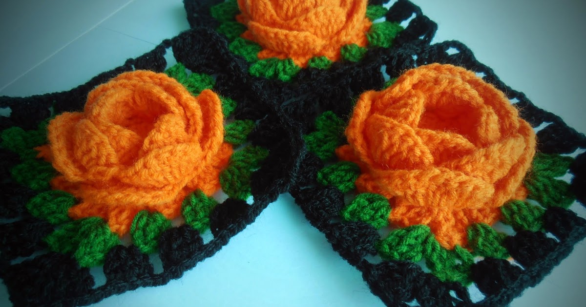 DIELA'S CROCHET: Cara Mengait Bunga Ros