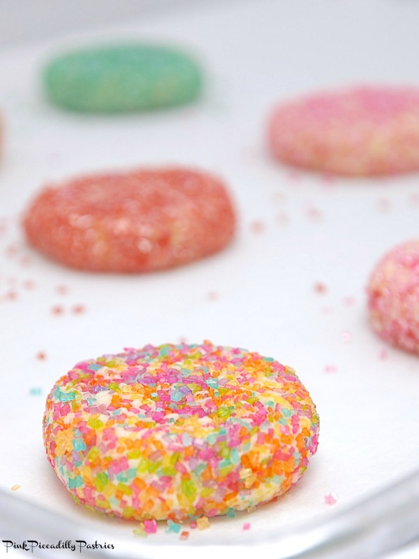 Pink Piccadilly Pastries: Sparkling Blue Ribbon Sugar Cookies