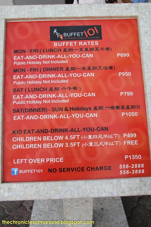Buffet 101: International Cuisine (Review) | The Chronicles of Mariane