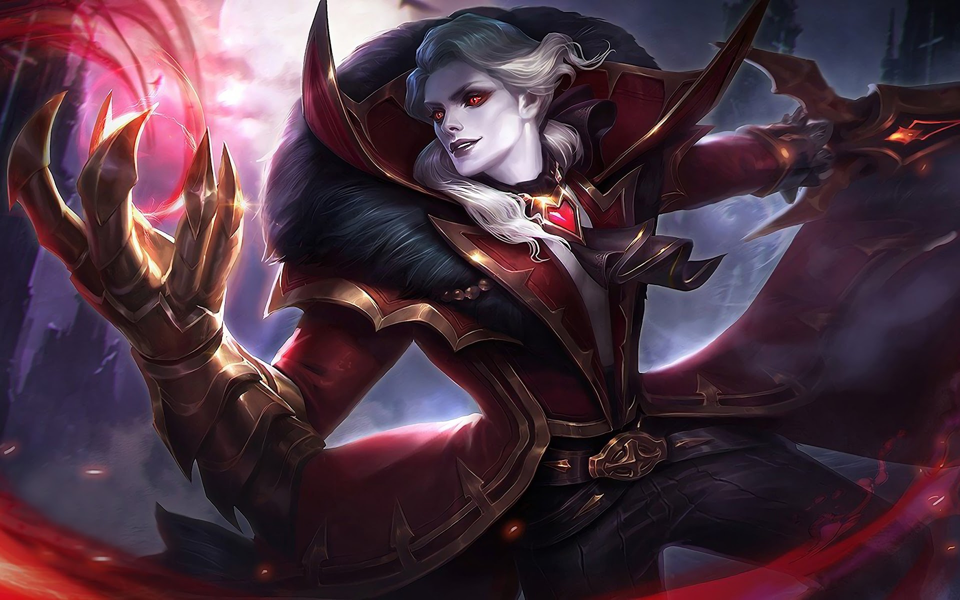Alucard, Viscount, Skin, Mobile Legends, 4K, #40 Wallpaper PC Desktop
