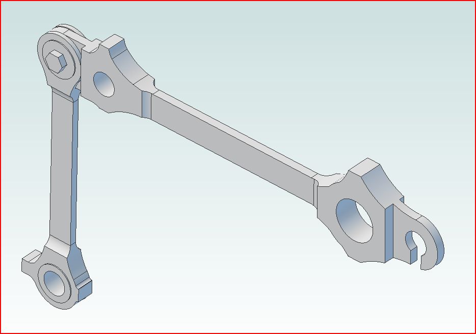 Model Locomotive with 3D Print Technology: Engine Drive Rods