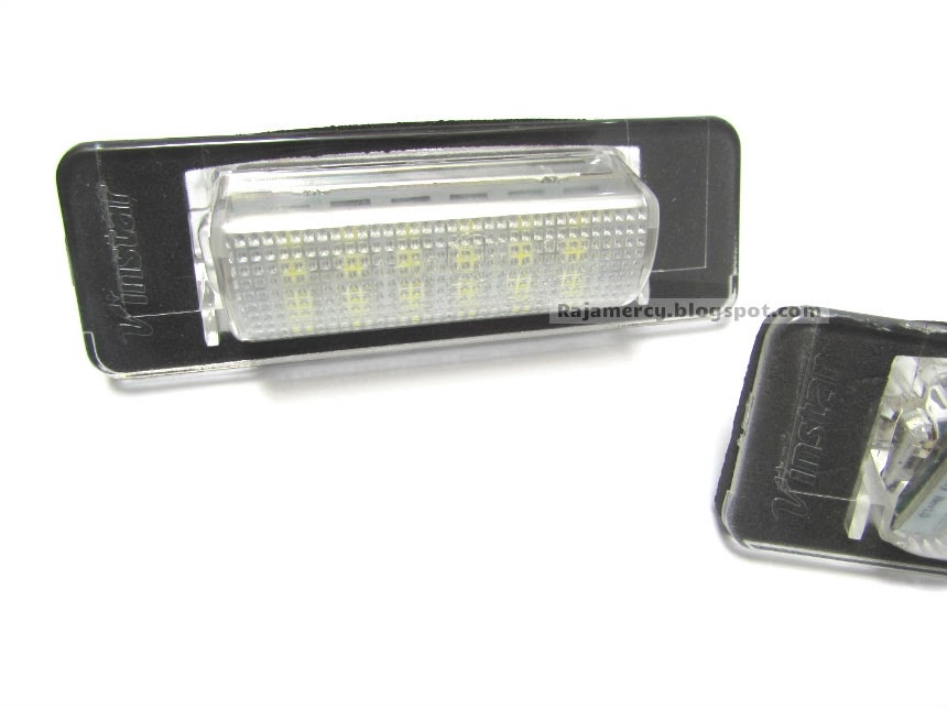 Lampu LED Plat Nomor W210 4D Sedan, W202 Facelift (97-00) 4D Sedan ...