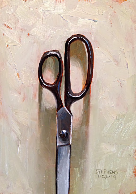 Daily Painting: scissors 5x7