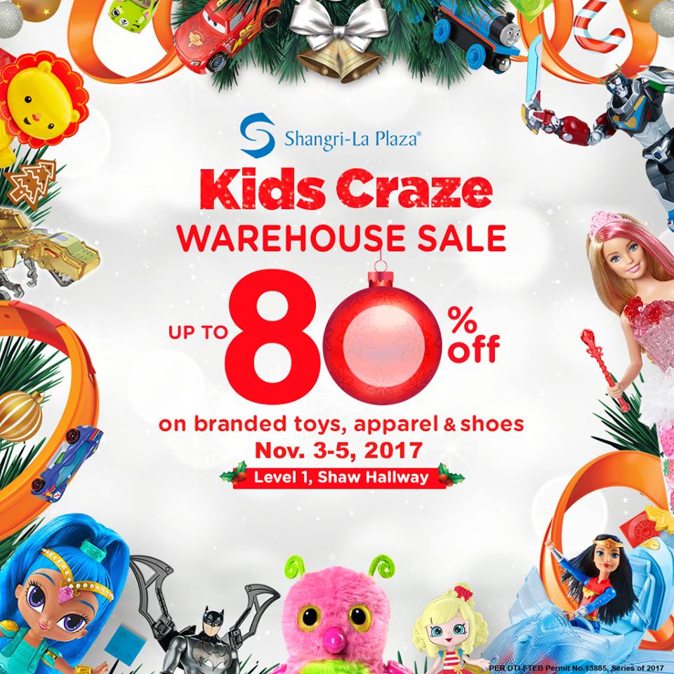 Manila Shopper: Kids Craze Warehouse SALE at The Shang: Nov 2017