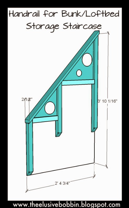 The Elusive Bobbin: Free Handrail Plans for Bunk /Loft Bed Storage Steps