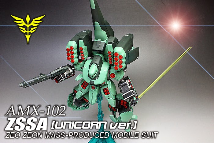 GUNDAM GUY: HGUC 1/144 AMX-102 ZSSA [Unicorn Ver.] - Painted Build by ...