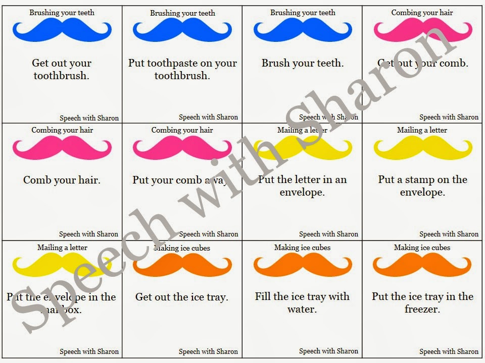 Speech with Sharon: I "Mustache" you a Question...Can you Sequence?